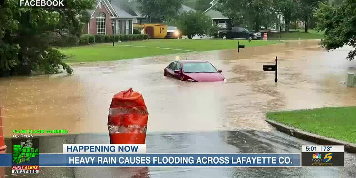 Heavy Rains Cause Flooding In Several Mississippi Counties